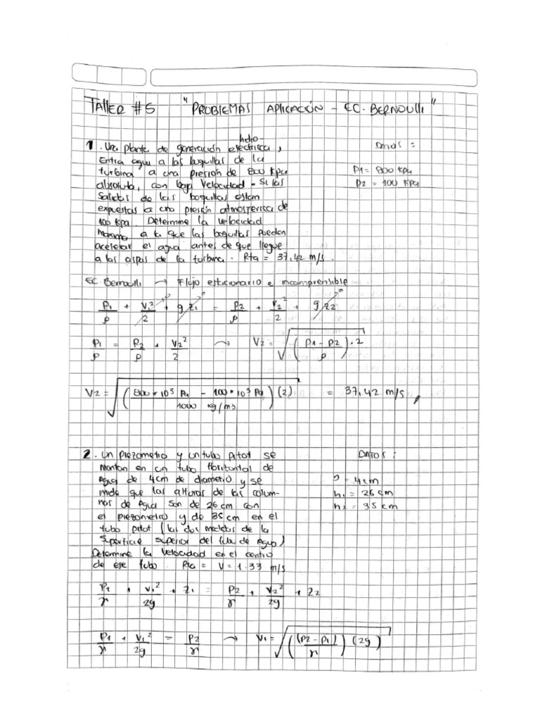 Taller 5-Fluids | PDF