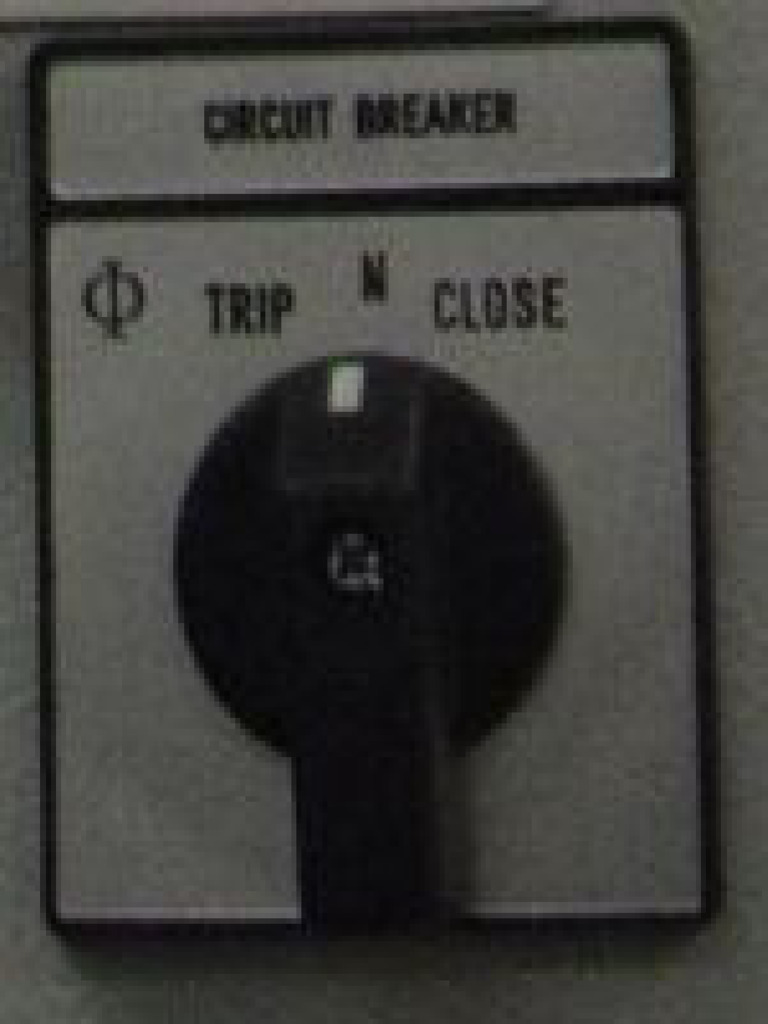 Trip Close Selector Switch | PDF
