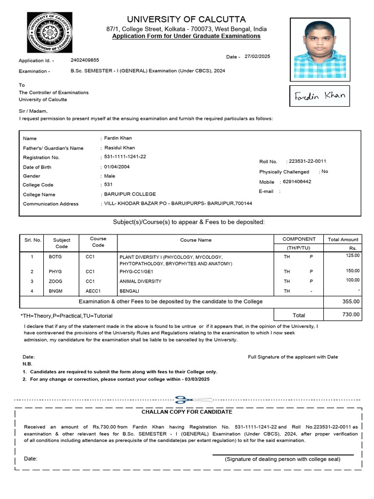 Enrolment - Form - 531 1111 1241 22 - 27 02 2025 - 20 30 | PDF ...
