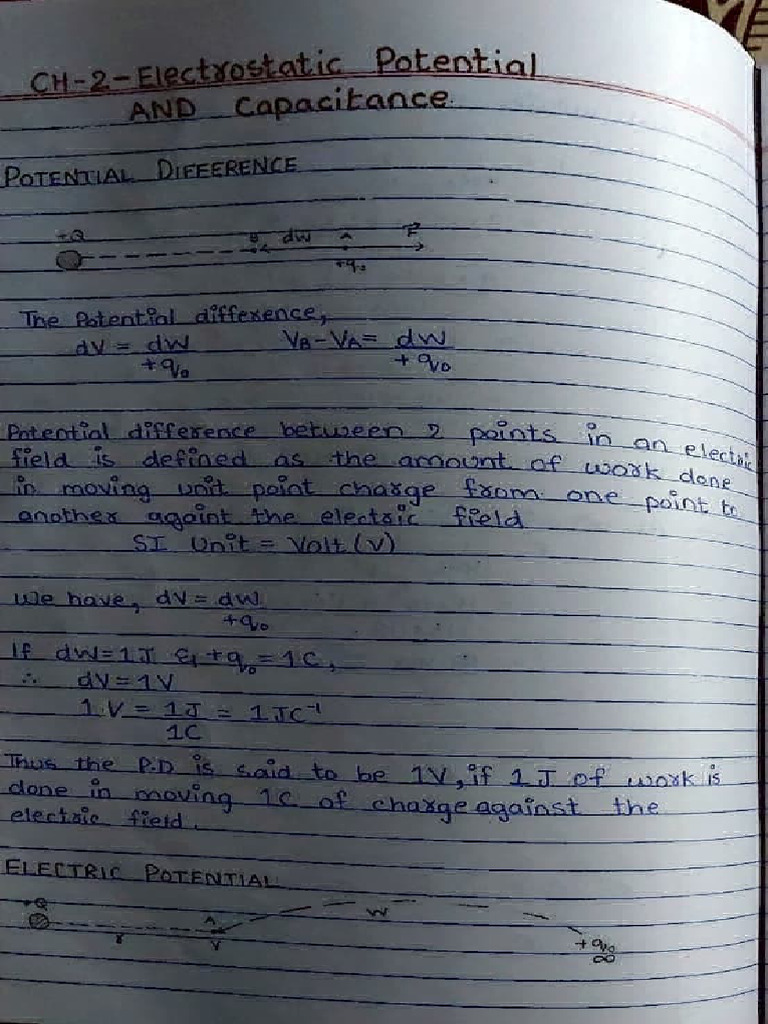 Potential and Capacitance | PDF