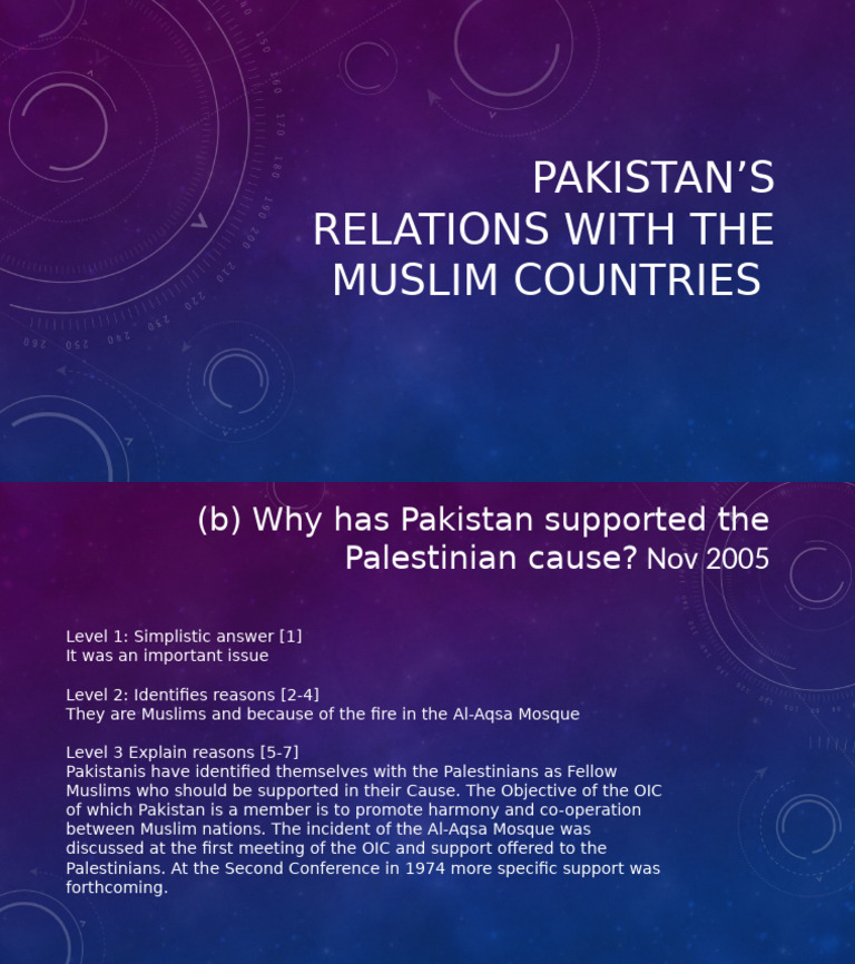 Pakistan's Relations With The Muslim Countries | PDF