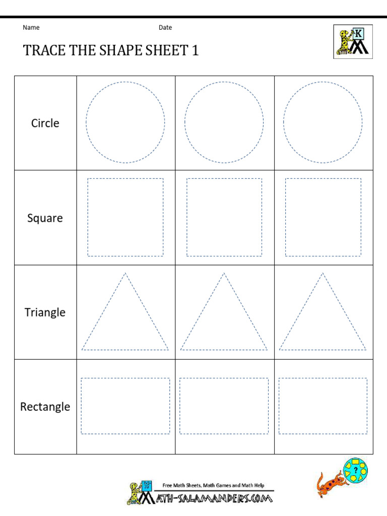 Trace the Shape 1 | PDF
