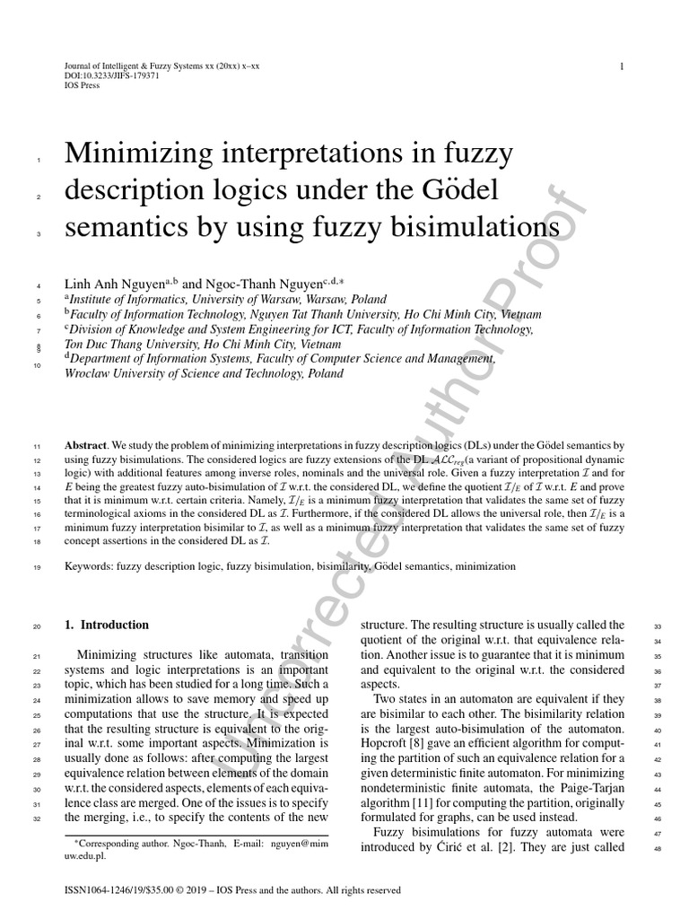 Minimizing Interpretations In Fuzzy Description Logics Pdf Fuzzy Logic Interpretation Logic