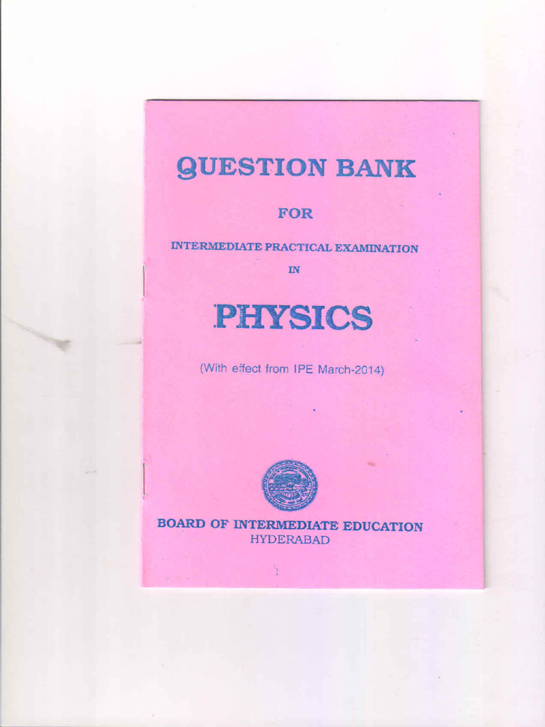 Physics Question Bank | PDF