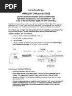 Humulin R U-500 Dosage Conversion Guide | PDF | Syringe