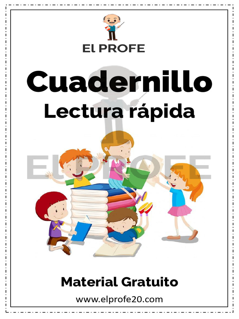 Cuadernillo Lectura Rapida Elprofe20 | PDF | Aprendizaje | Pedagogía