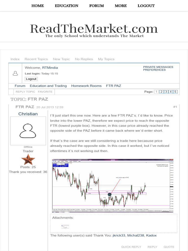 FTR PAZ - Page 1 - RTM Community | PDF | Internet Forum | Http Cookie