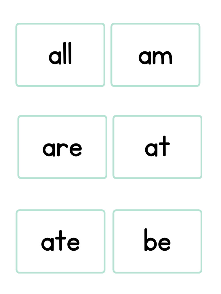 Primer Sight Words Flashcards PDF | PDF
