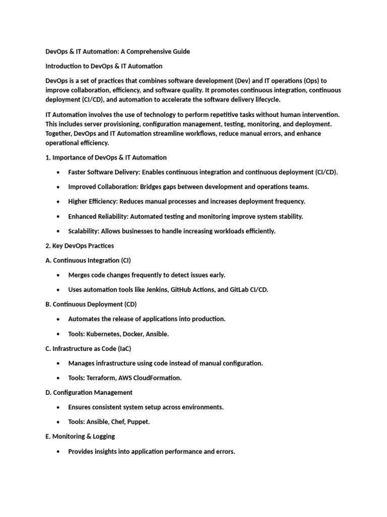 DevOps | PDF | Automation | Software Development