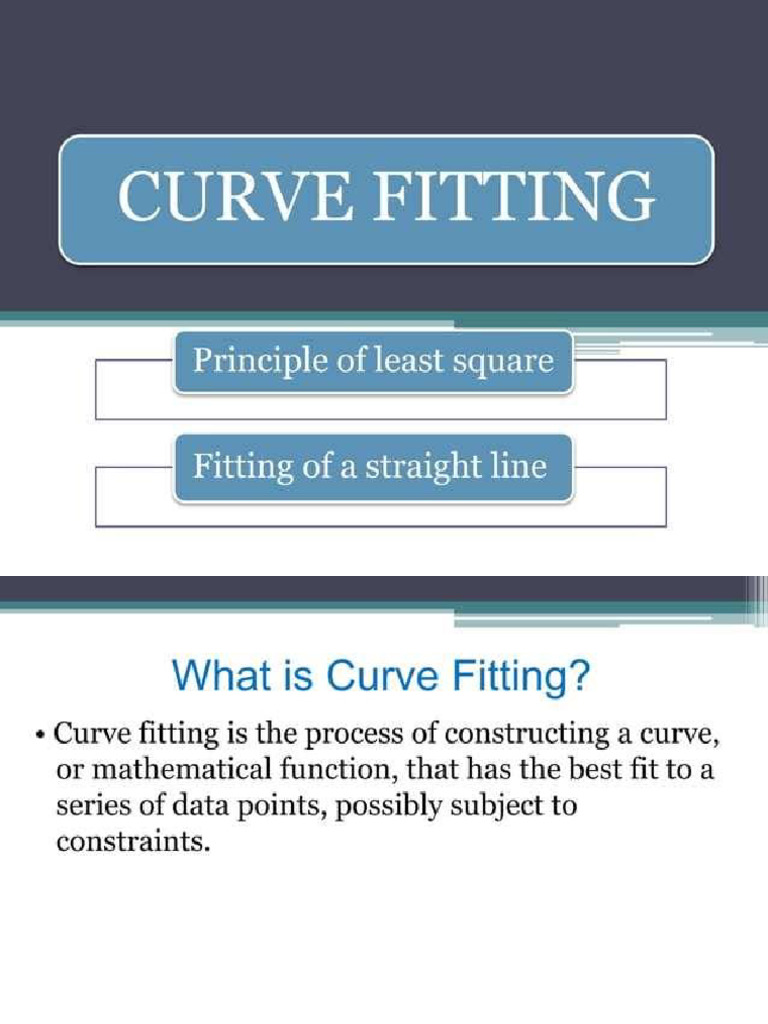 Curve Fitting | PDF