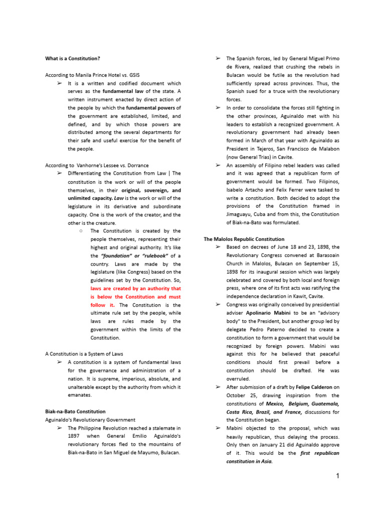 Understanding Constitutions and Their Evolution | PDF | Taxes | President Of The Philippines
