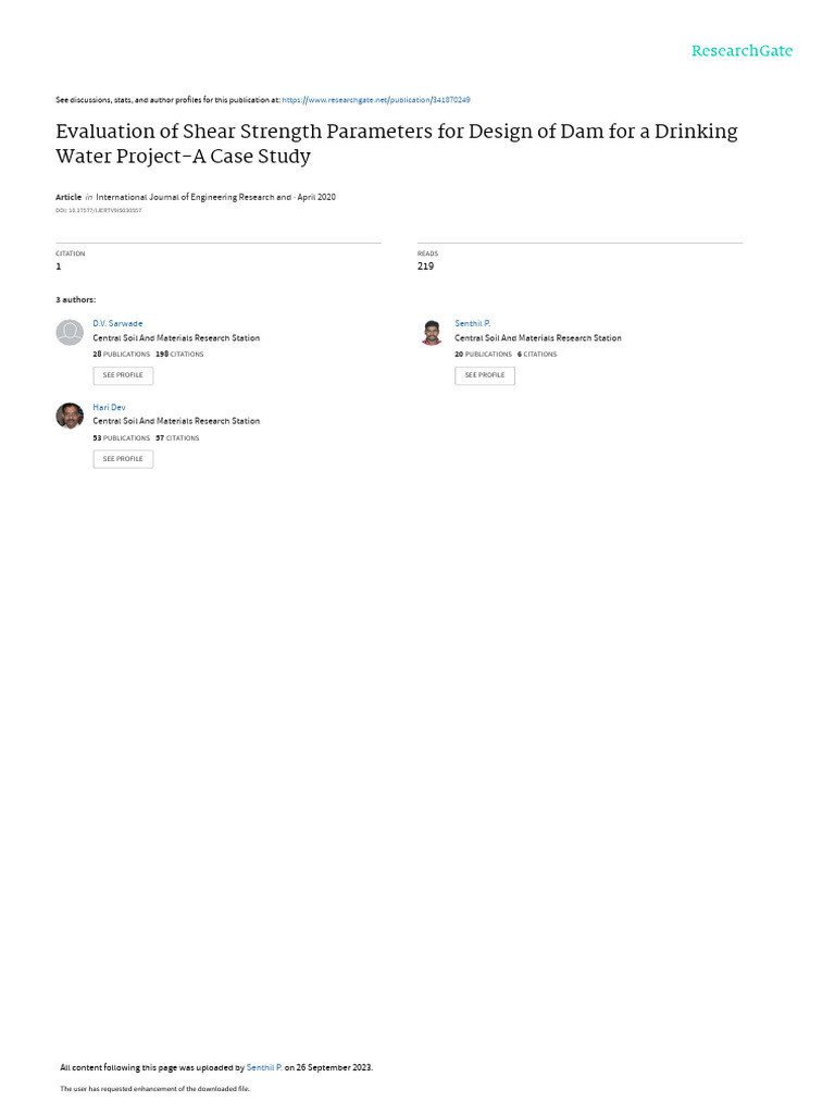 08DVSSPandHDEvaluation of Shear Strength ...