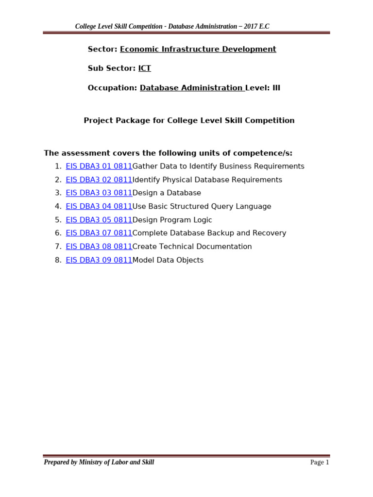 College Level Project Candidate Package | PDF | Databases | Information ...