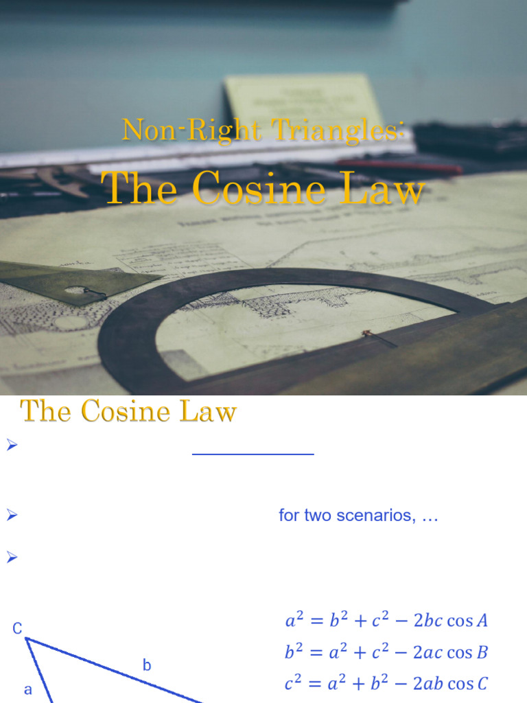 Presentation - Cosine Law 2025 | PDF | Classical Geometry | Euclid