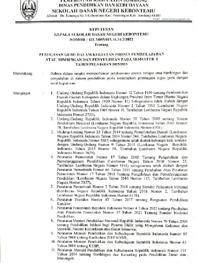 SK PBM SMT 1 2022-2023 | PDF