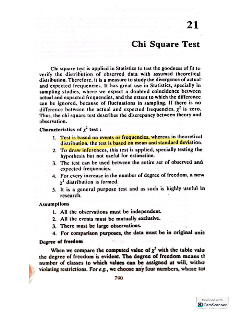 Chi Square Test | PDF