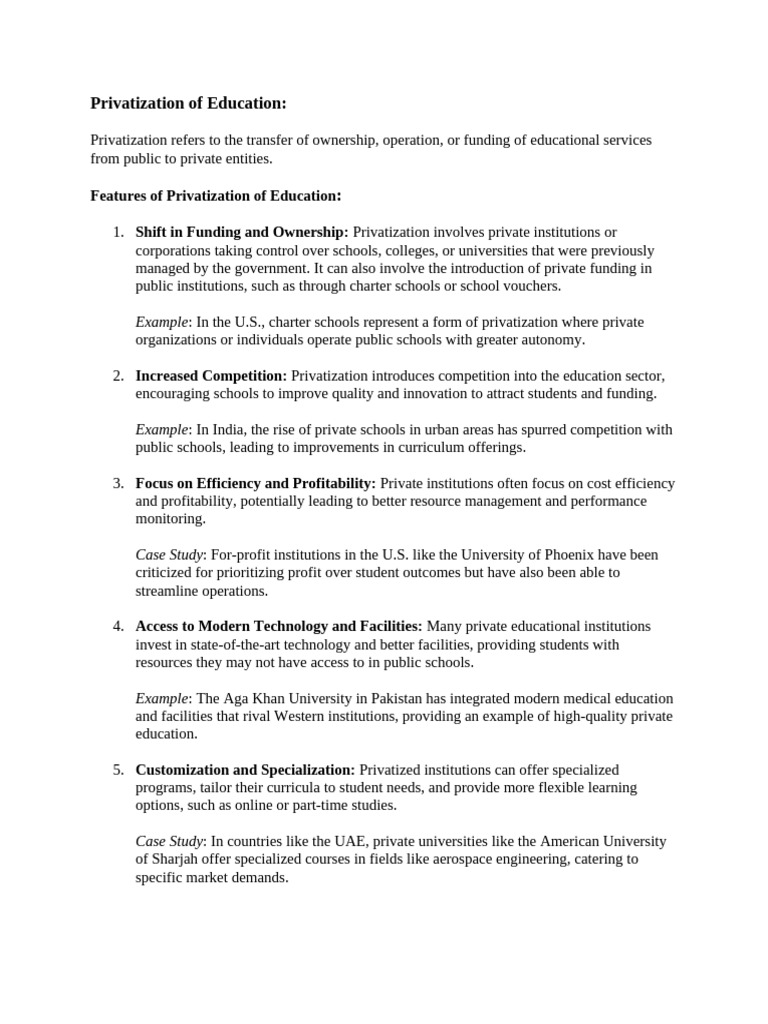 Impact of Education Privatization | PDF | Poverty | Poverty & Homelessness
