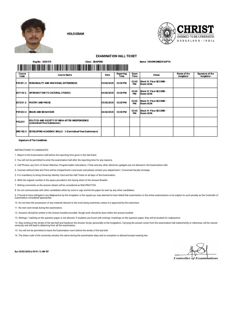 Sem 2 - MIDSEM ( HT ) | PDF