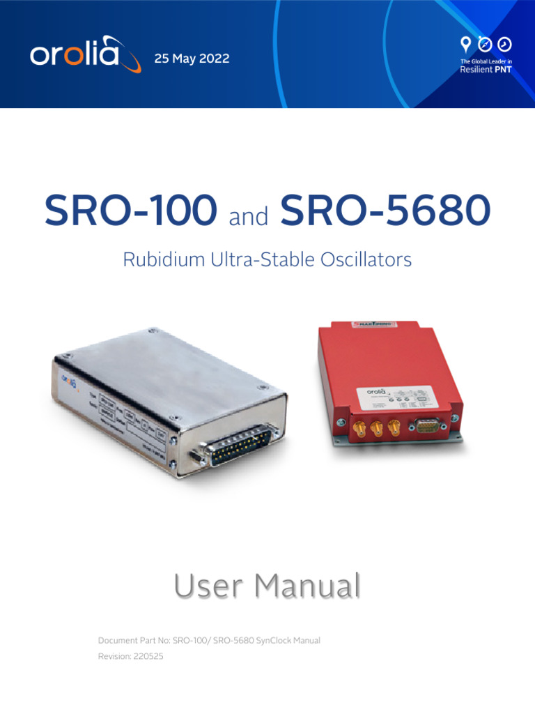 ISync Smart SRO 100 SRO 5680 SynClock Manual US 0 | PDF | Electronics | Computer Engineering
