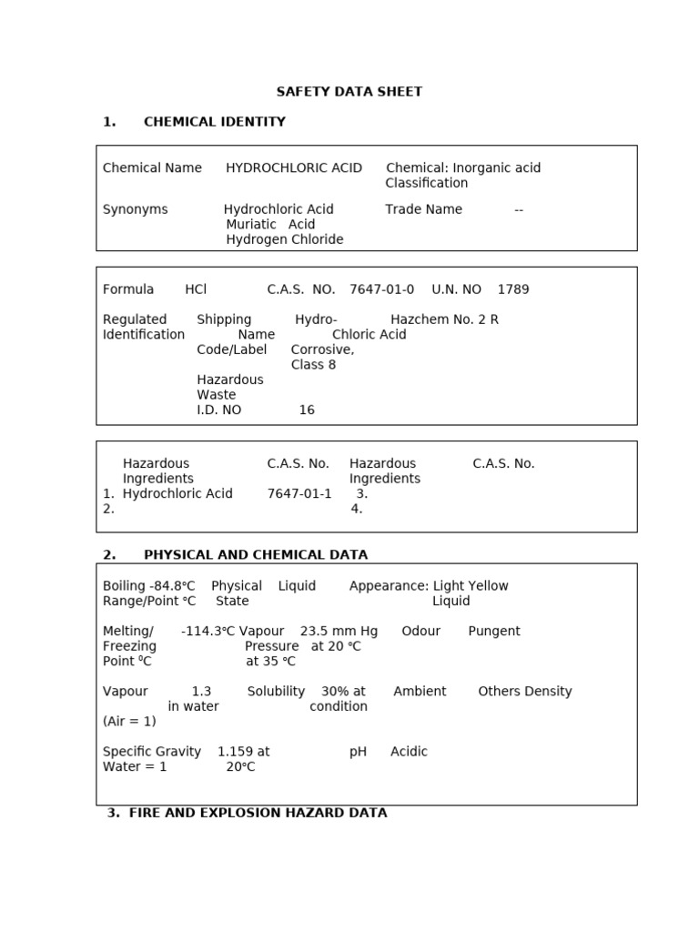 Formated M.S.D.S.-10 Points | PDF | Sodium | Sodium Hydroxide