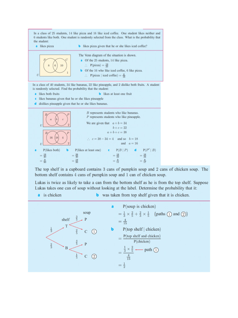 Conditional Prob and Solutions | PDF