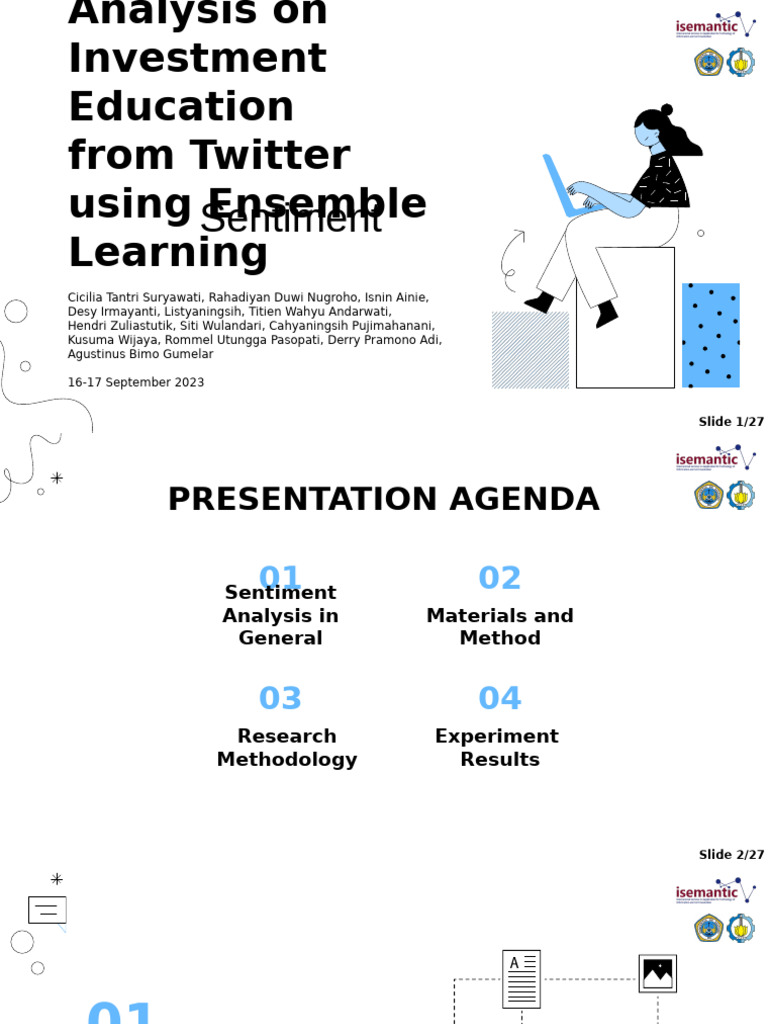 SENTIMENT ANALYSIS - Isemantic 2023 | PDF | Support Vector Machine | Learning