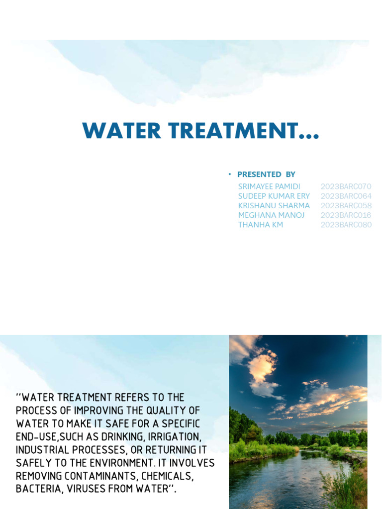 wss | PDF | Water Purification | Water Treatment