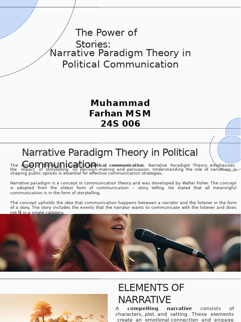 Slidesgo the Power of Stories Applying Narrative Paradigm Theory in Political Communication ...