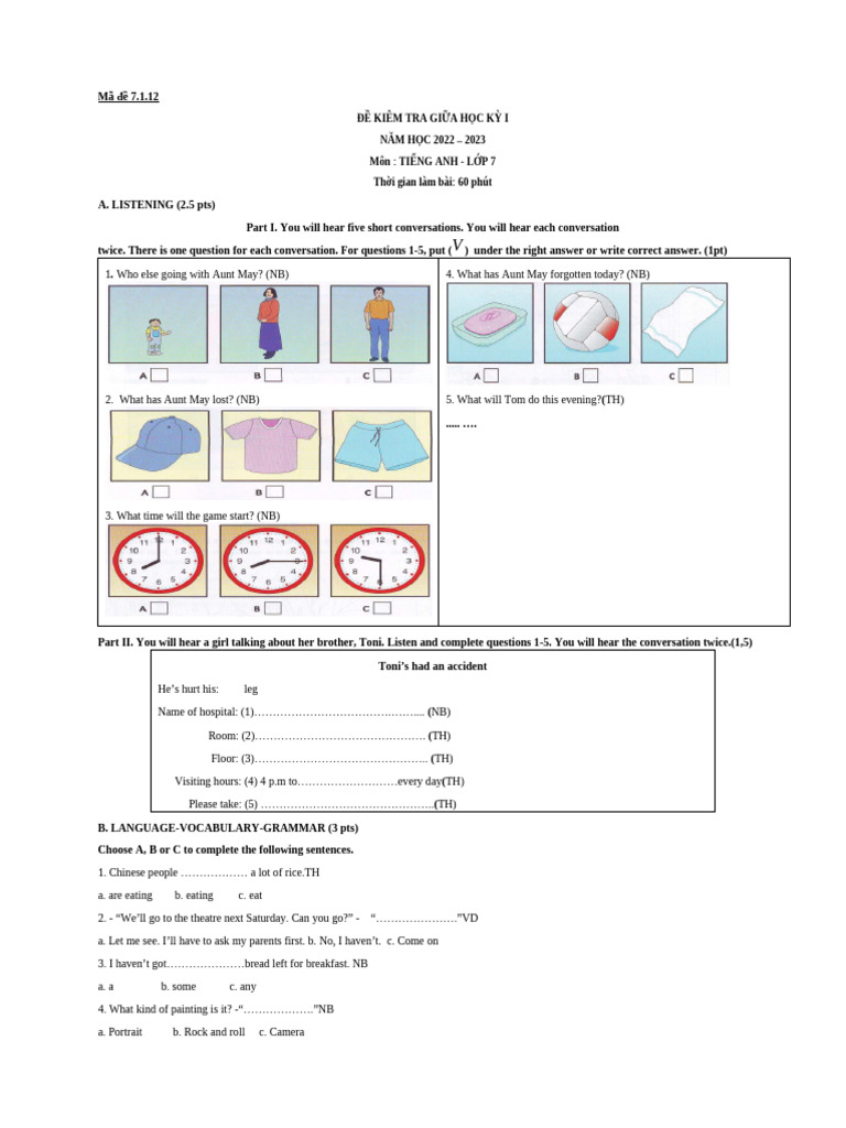 Grade 7 English Midterm Exam | PDF | Charlie Chaplin