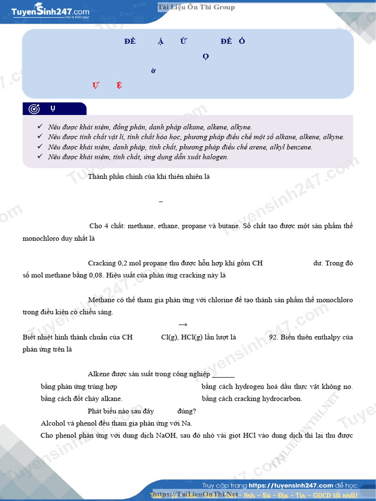 On Tap Giua Hkii Hoa Hoc 11 de 2 1700014797 | PDF