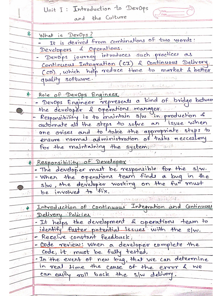 DevOps Unit 1 | PDF