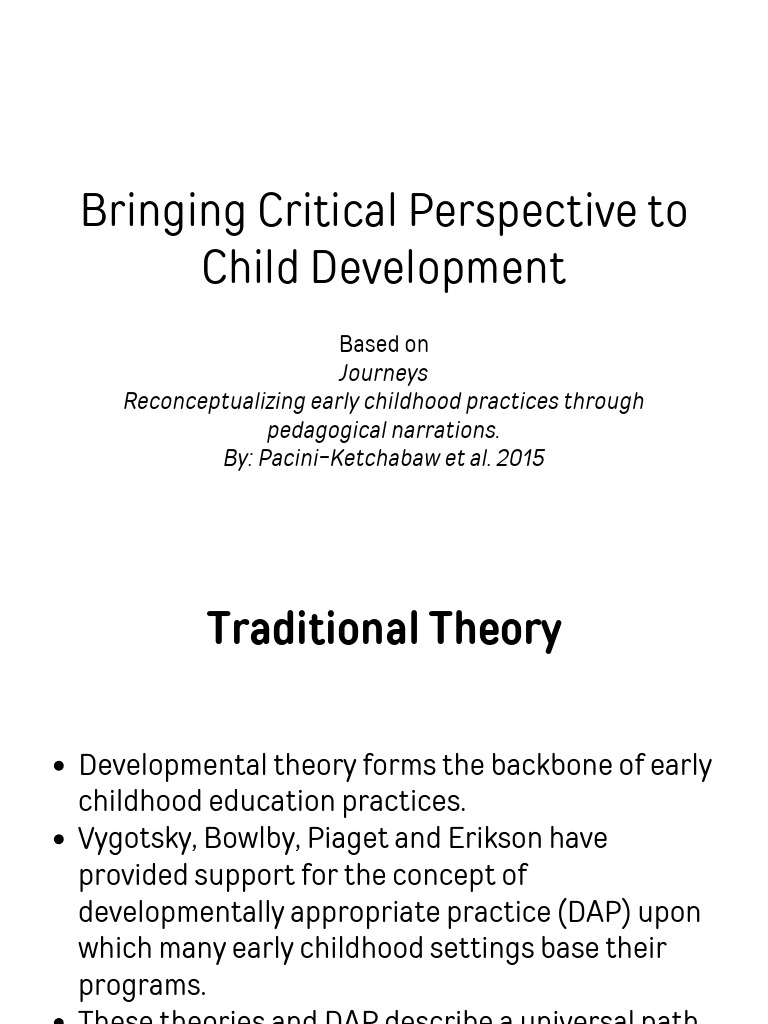 Critical Perspectives on Child Development | PDF | Child Development ...