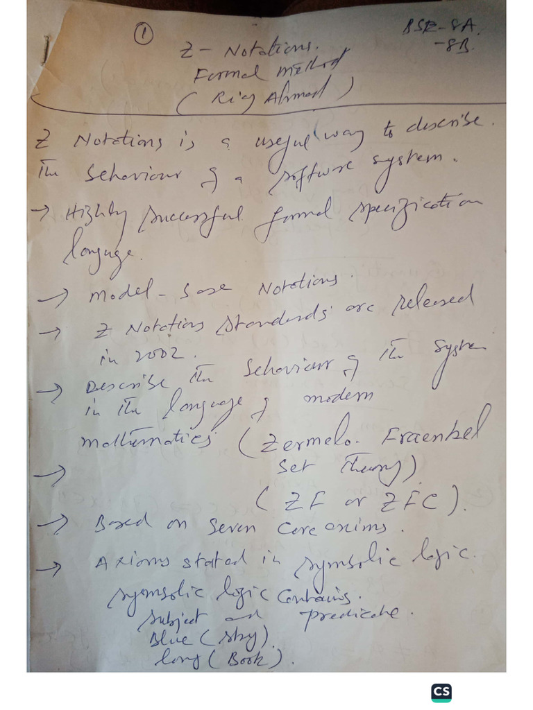 Z Notation | PDF