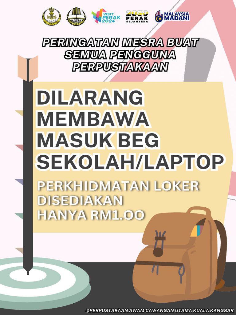 Larangan Membawa Masuk Barang Ke Dalam Perpustakaan | PDF