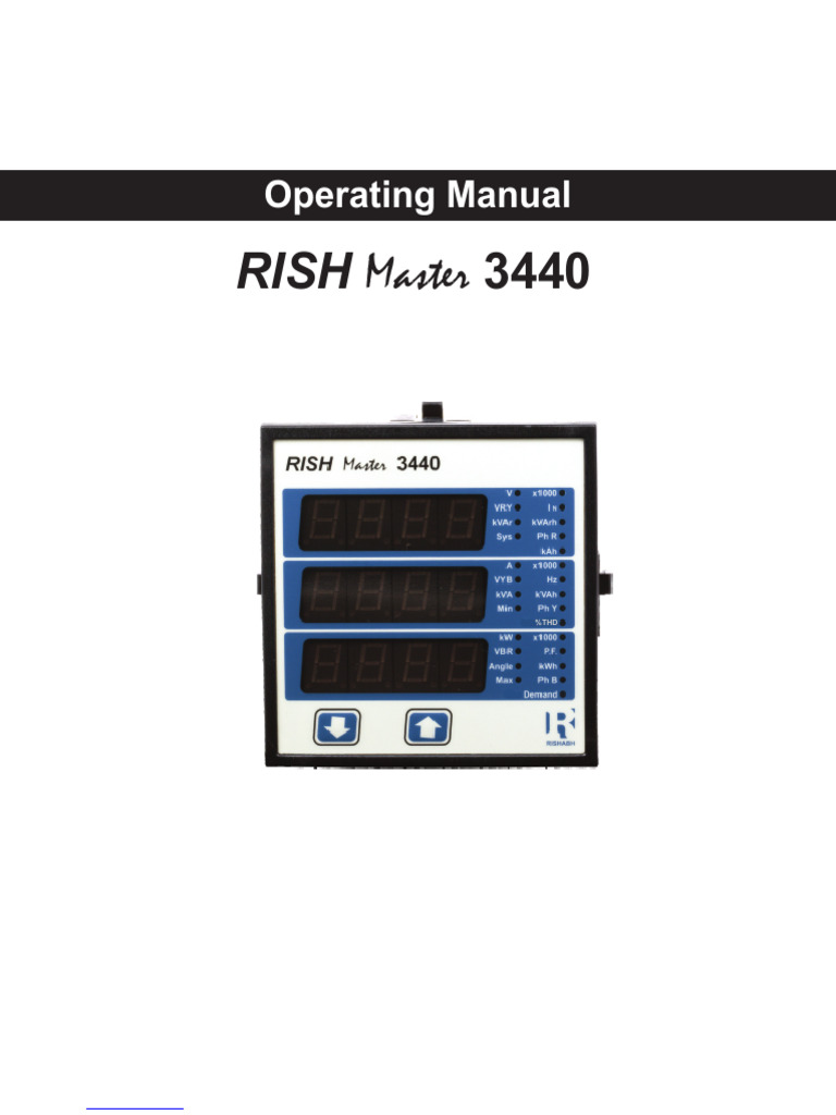 Rish Master 3440 | PDF | Ac Power | Alternating Current