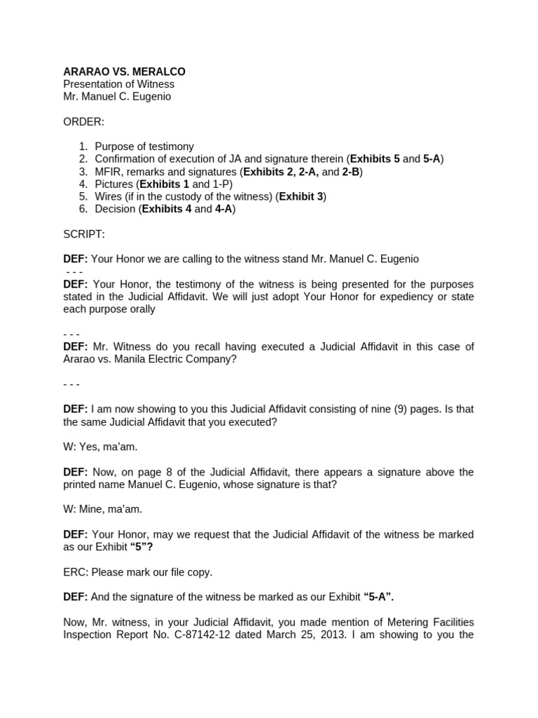 551355012 Presentation of Witness Guide (1) | PDF | Affidavit | Witness