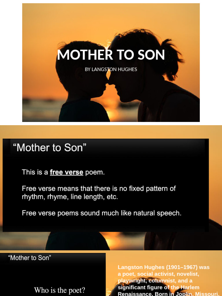 Analyzing Langston Hughes' "Mother to Son" | PDF