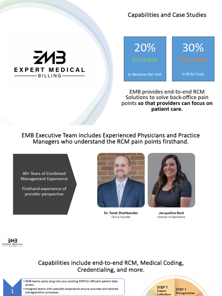 EMB Medical Billing Solutions Overview | PDF