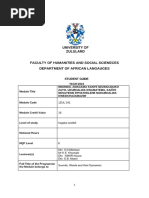 Inkondlo Lesson Plan | PDF