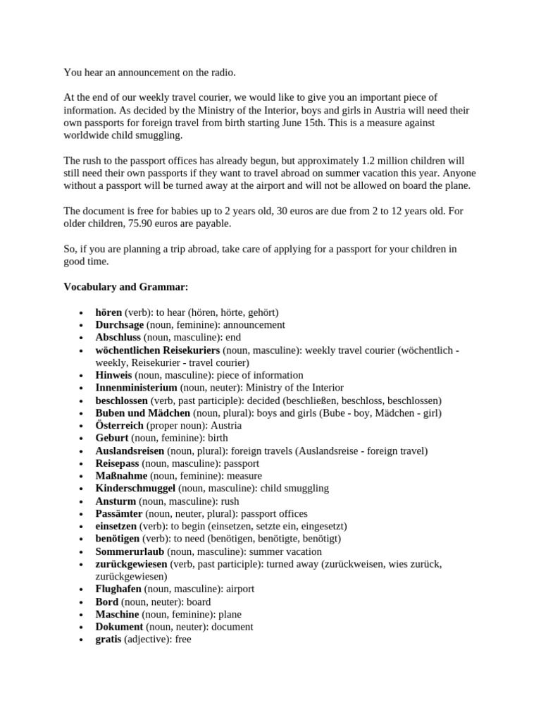 Horen 15 Hueber Buch Translation | PDF | Grammatical Gender | Verb