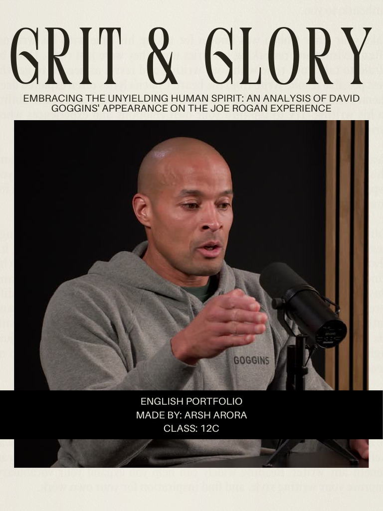 Grit & Glory English Project by Arsh Arora | PDF | Psychological Resilience | Mental Health
