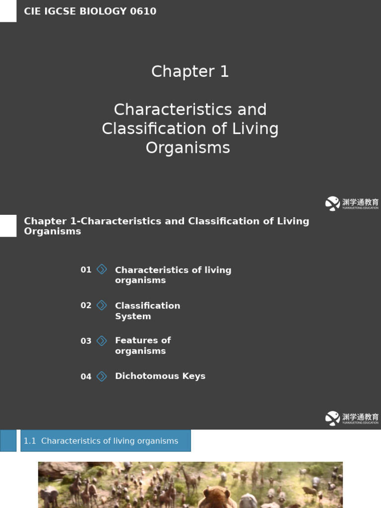 CIE IGCSE Biology: Organism Classification | PDF | Cell (Biology ...