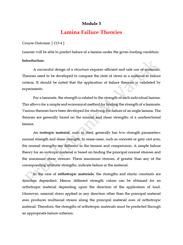 M3 Composite Materials | PDF | Strength Of Materials | Stress (Mechanics)