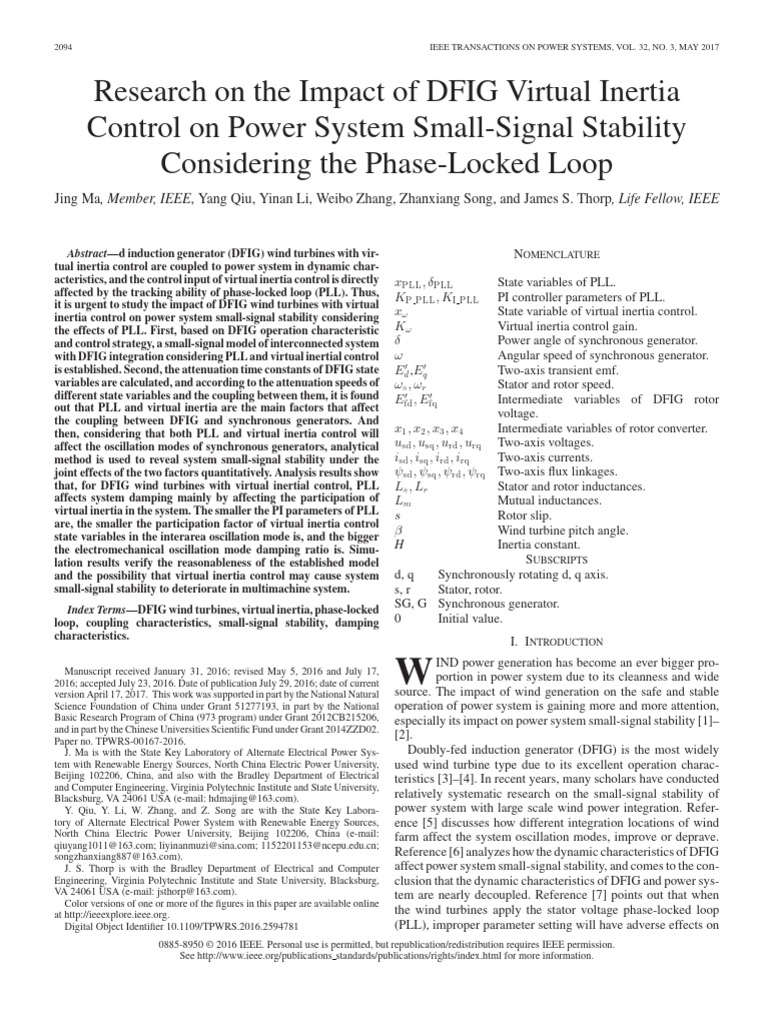 11-Research on the Impact of DFIG Virtual Inertia Control on Power ...
