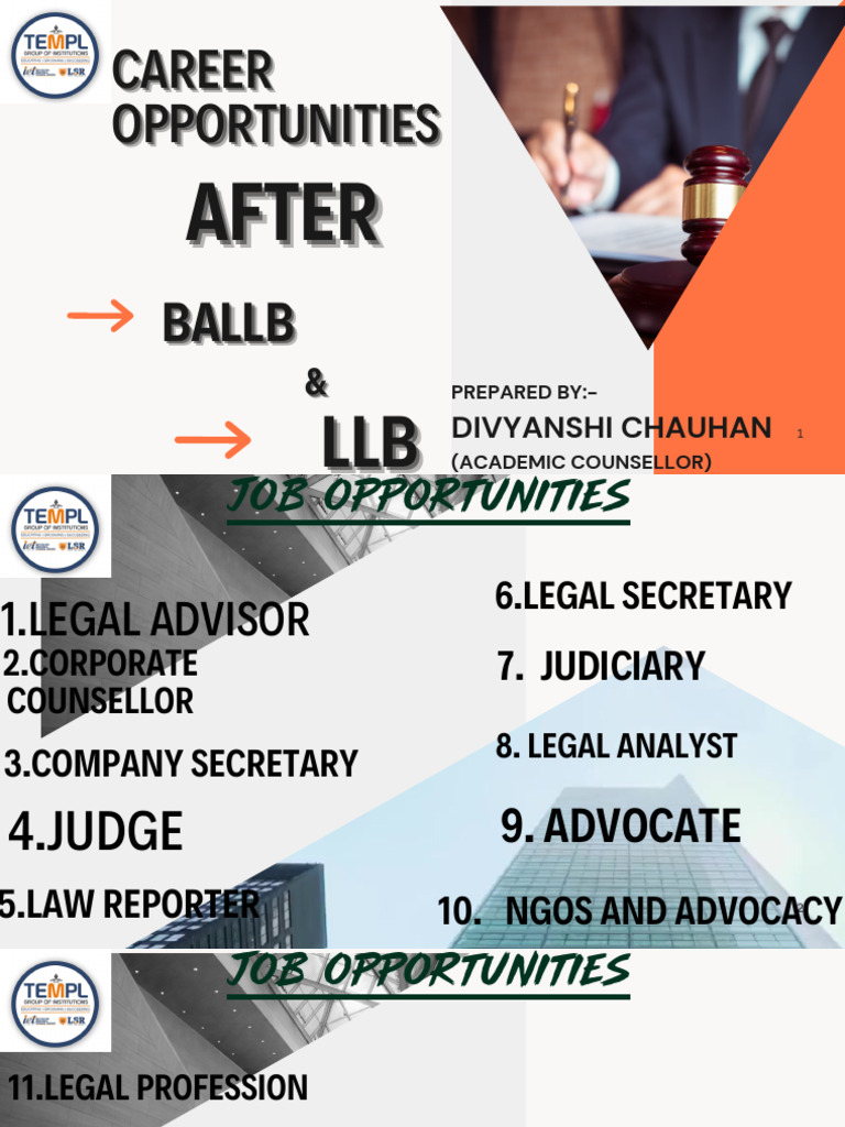 Legal Career Opportunities After LLB | PDF