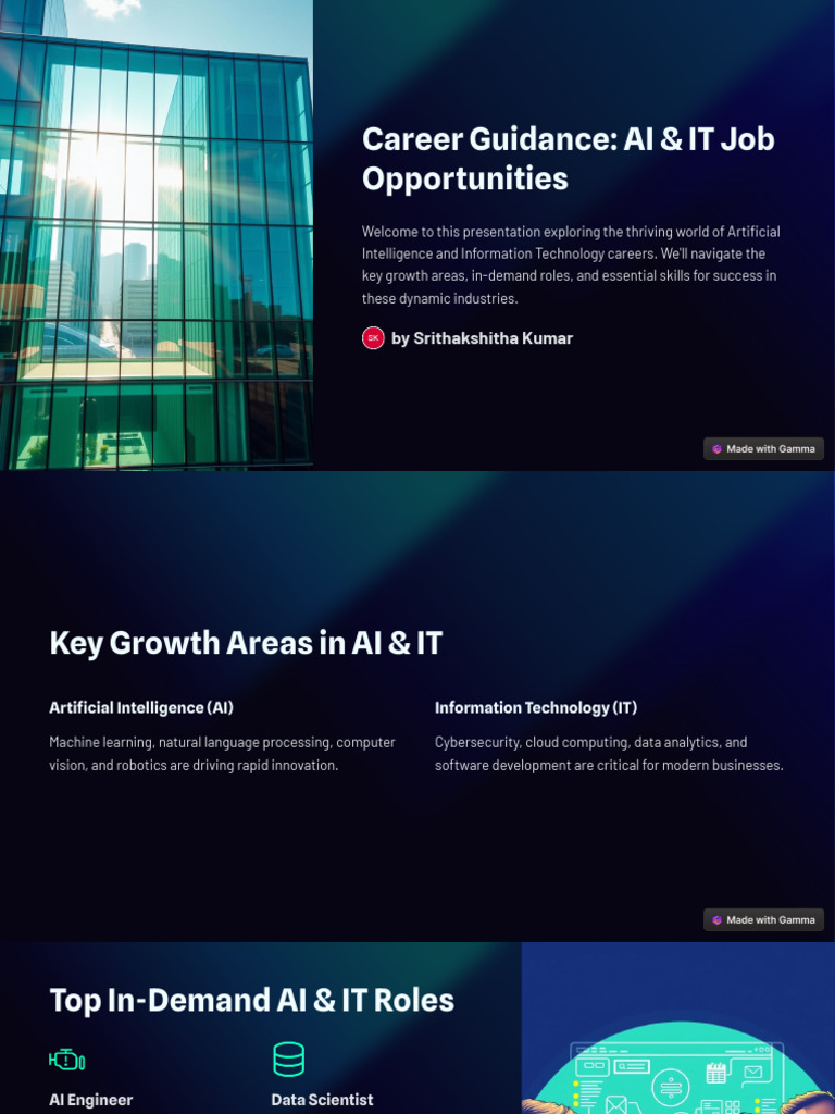 Career Guidance AI and IT Job Opportunities | PDF | Artificial ...