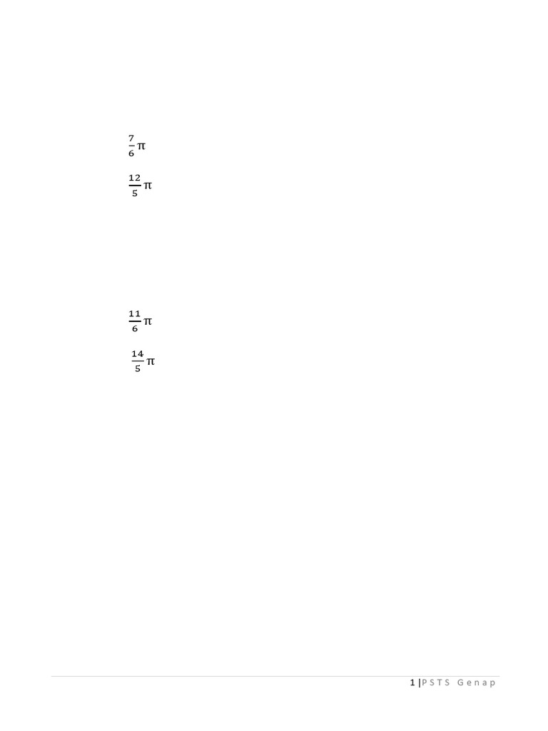 Latihan MTK - Psts Genap (Kelas X) | PDF