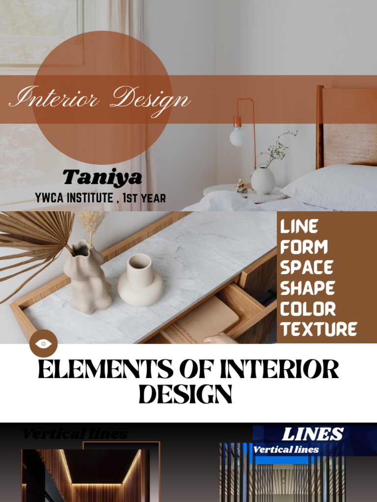 Brown and White Minimalist Interior Design Presentation | PDF | Shape | Color