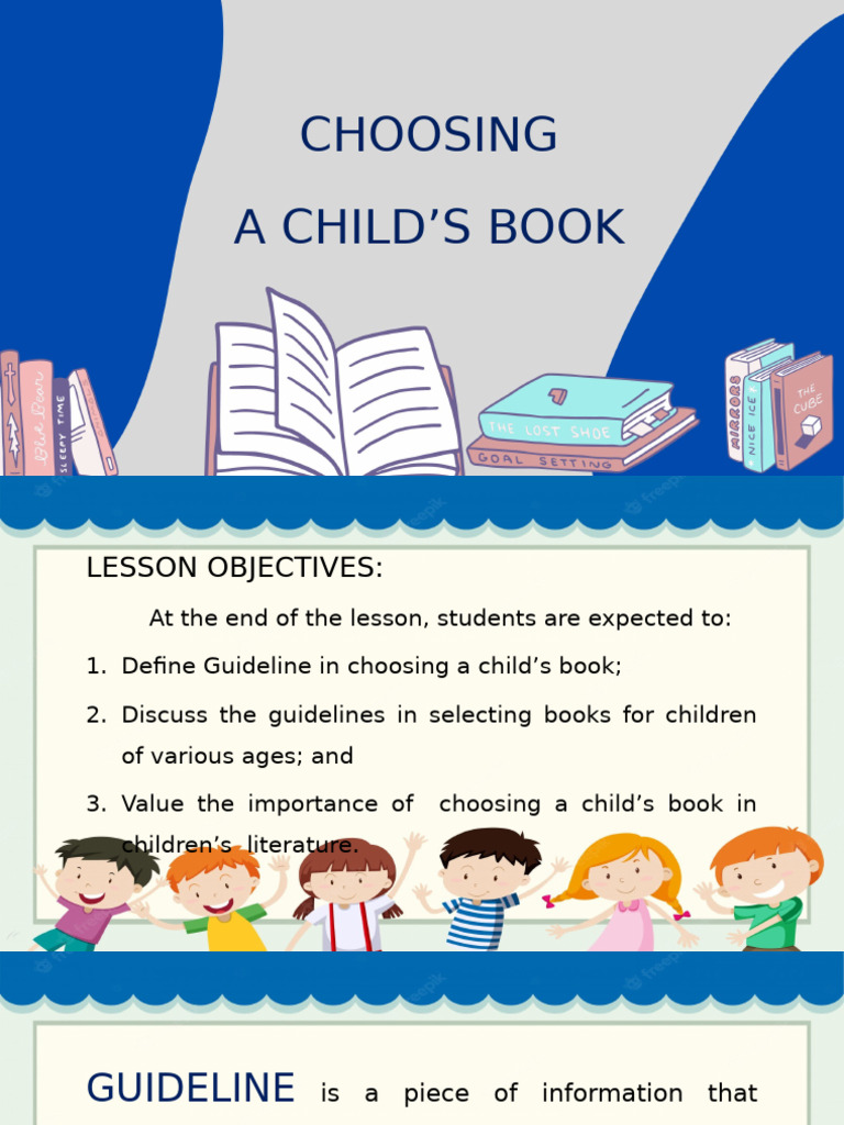 Choosing A Child's Book | PDF | Preschool | Kindergarten