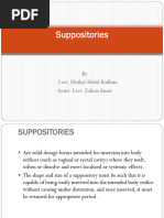 Suppository Calculations and Displacement Values | PDF | Zinc | Gram